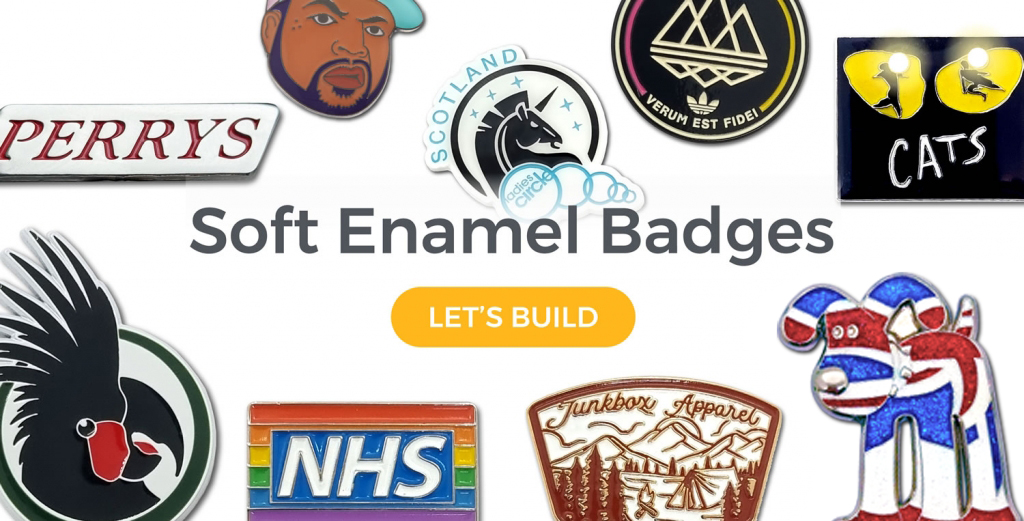 Custom Design and Manufacture Soft Enamel Badges