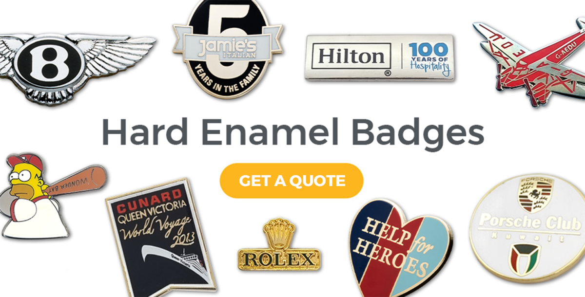 Custom Made Hard Enamel Badges - ML Badges & More